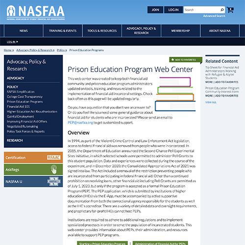 Prison Education Program Web Center | Ascendium’s Education Philanthropy